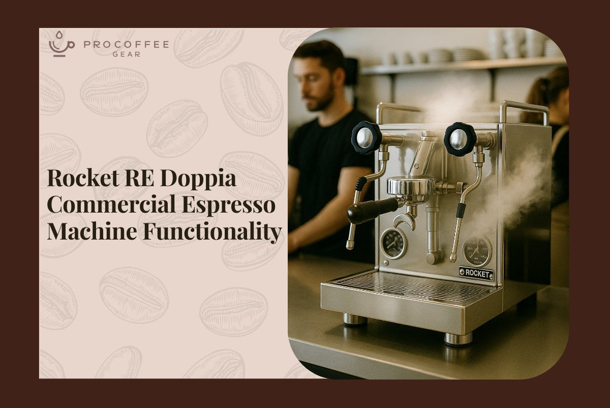 Rocket RE Doppia Commercial Espresso Machine Functionality – Pro Coffee ...